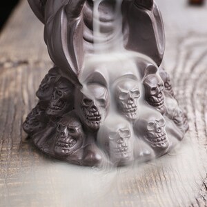 Handmade Yixing Purple Clay Skull Head Incense Burner/personality ...