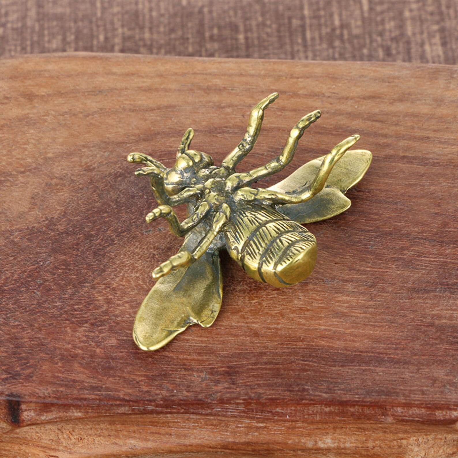 2 Pieces of Pure Copper Tea Pet Bee Ornaments / Study Tabletop - Etsy