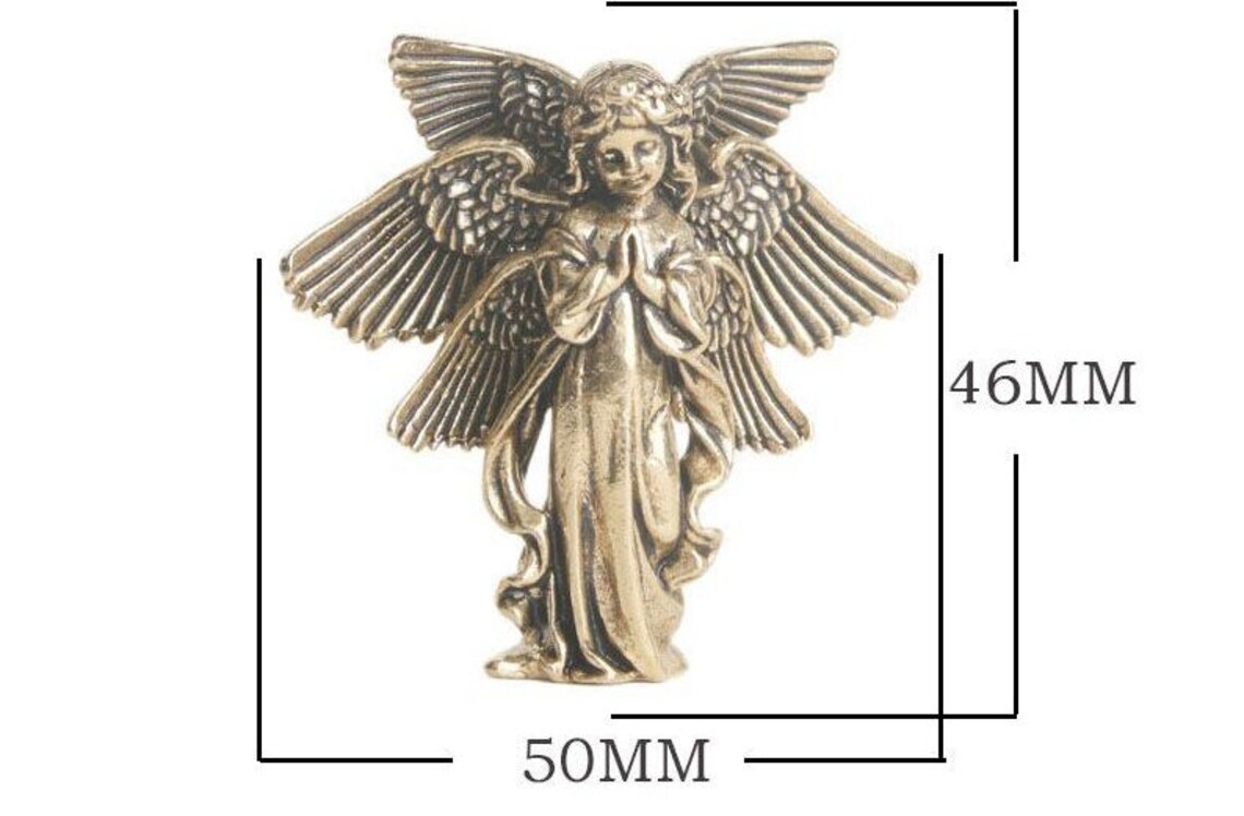 Solid Brass Seraph Tabletop Ornament/eros Cupid Craft Statue - Etsy