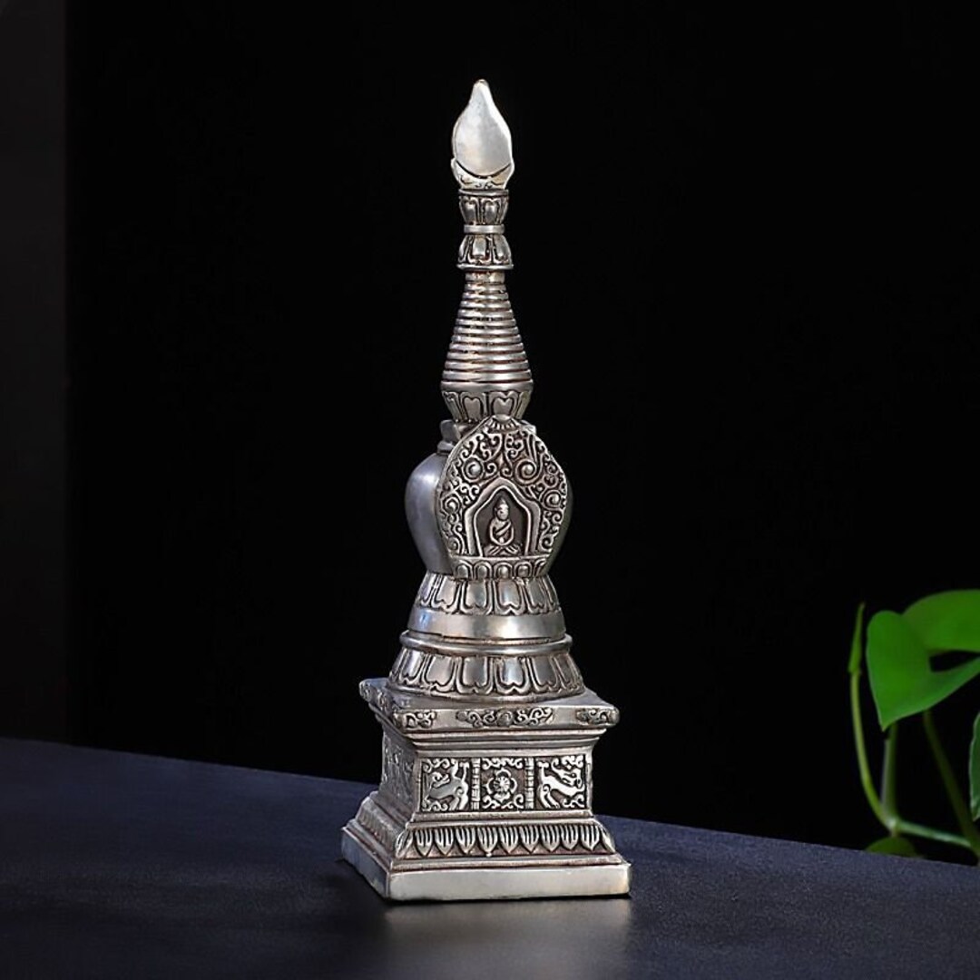Handmade Pure Copper Stupa/tibetan Temple Pagoda/home Living Room ...