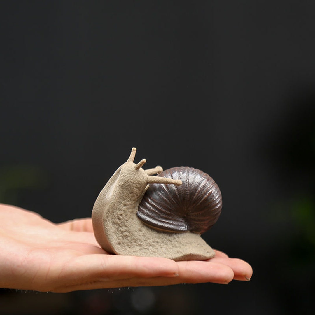 Creative Mini Snail Ceramic Ornaments, Succulent Flower Pots Potted ...