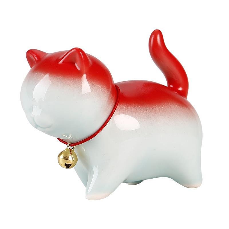 Handmade Ceramic Tea Pet Cute Cat Sculptures Home Tea Trays - Etsy