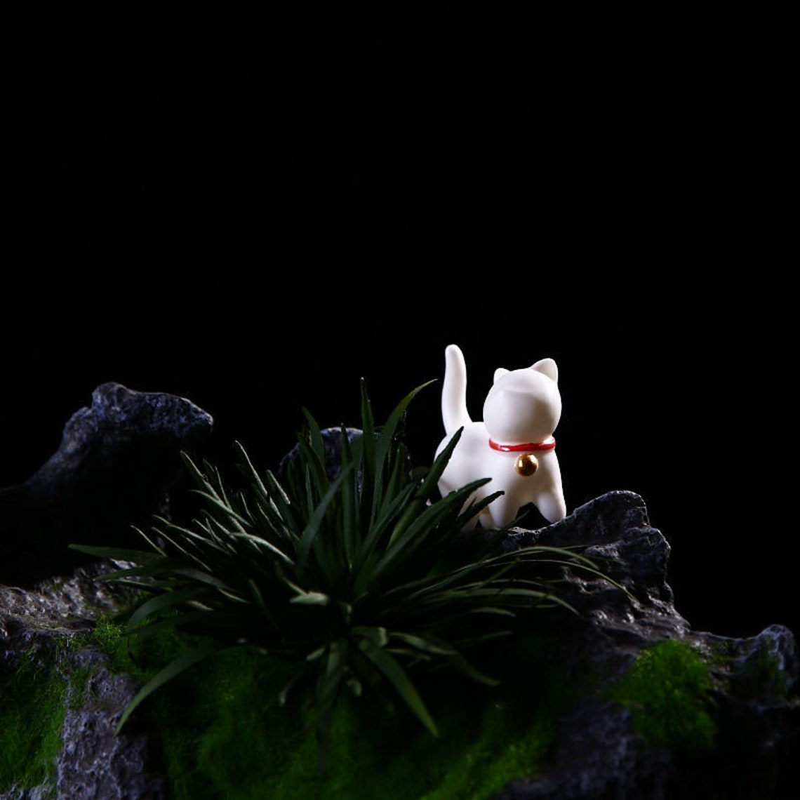 Handmade Ceramic Tea Pet Cute Cat Sculptures Home Tea Trays | Etsy