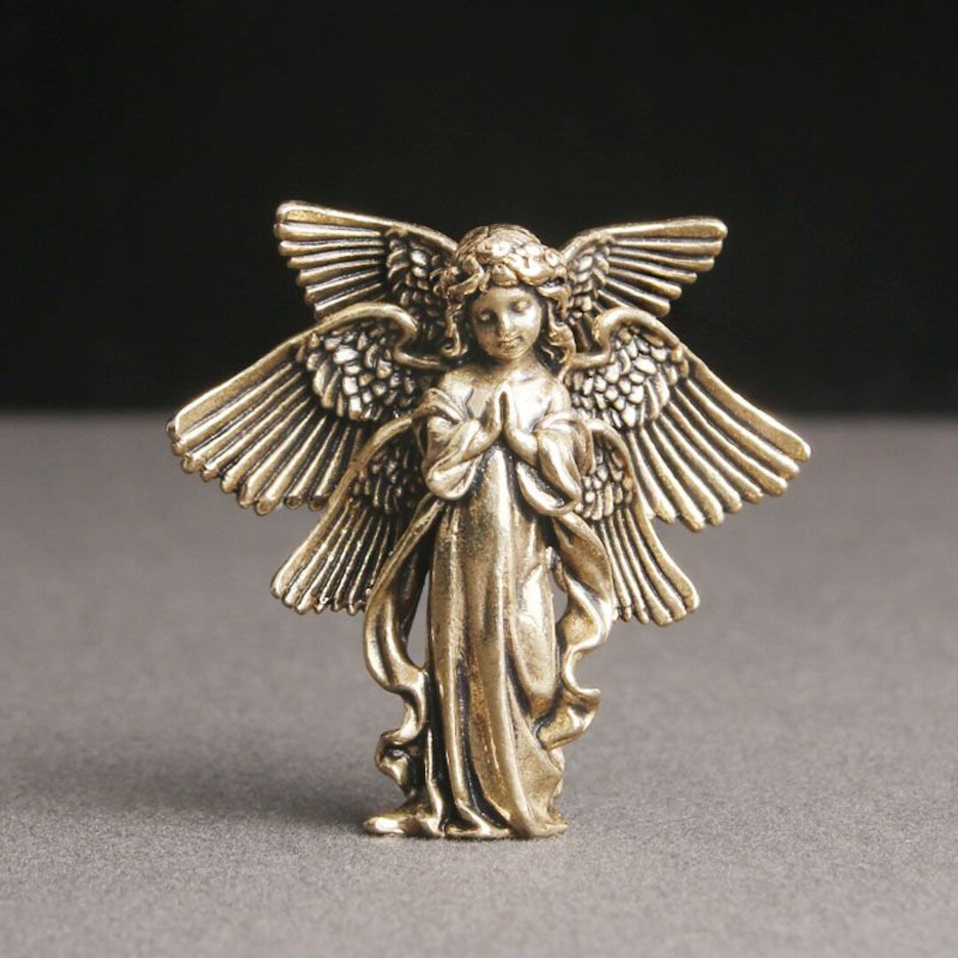 Solid Brass Seraph Tabletop Ornament/eros Cupid Craft Statue - Etsy