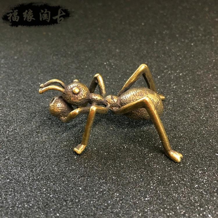 2 Handmade Pure Copper Mini Ant Tea Pets Home Desktop | Etsy