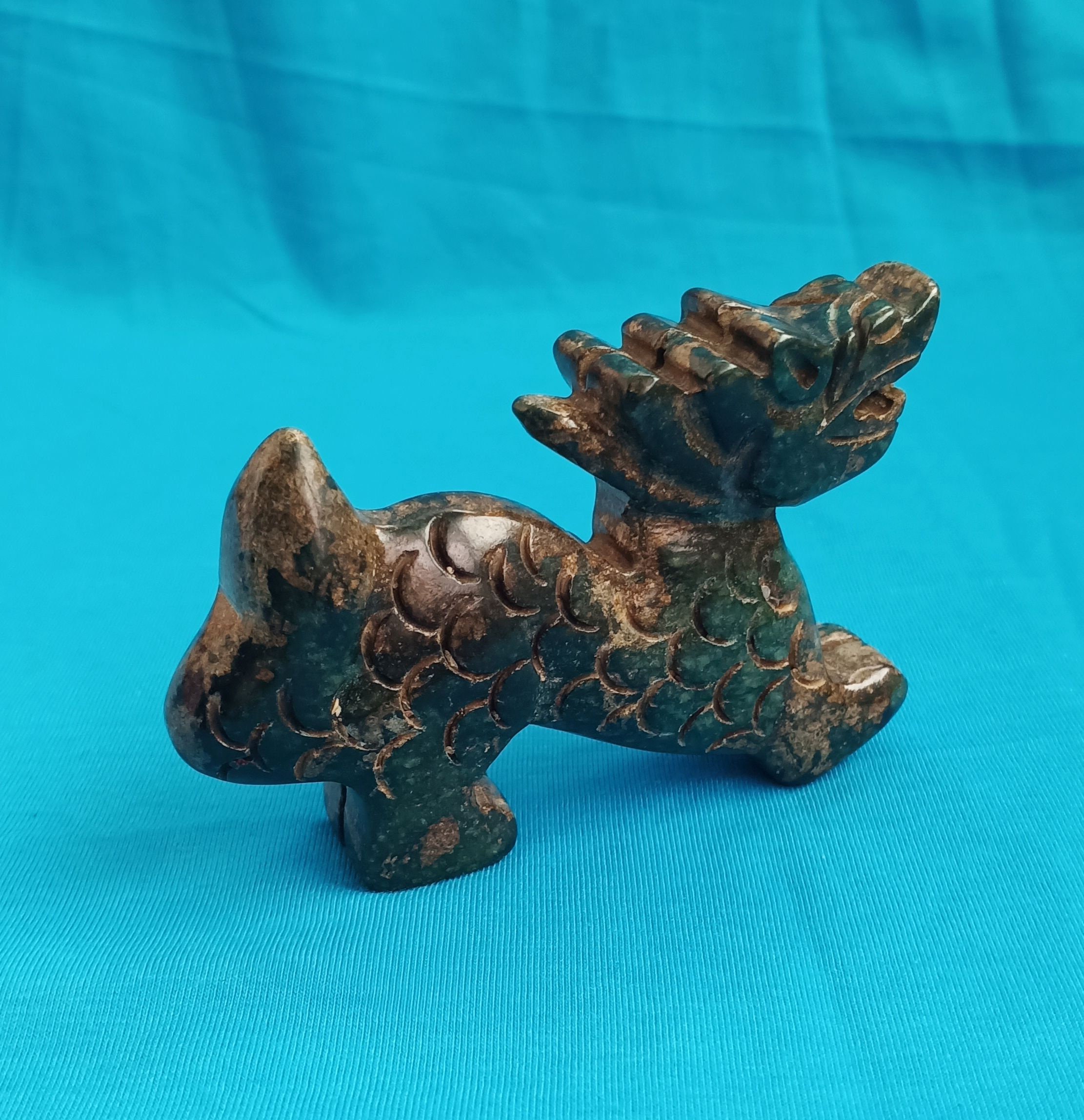 Vintage Chinese Jade Carved Dragon Statue A143 - Etsy UK