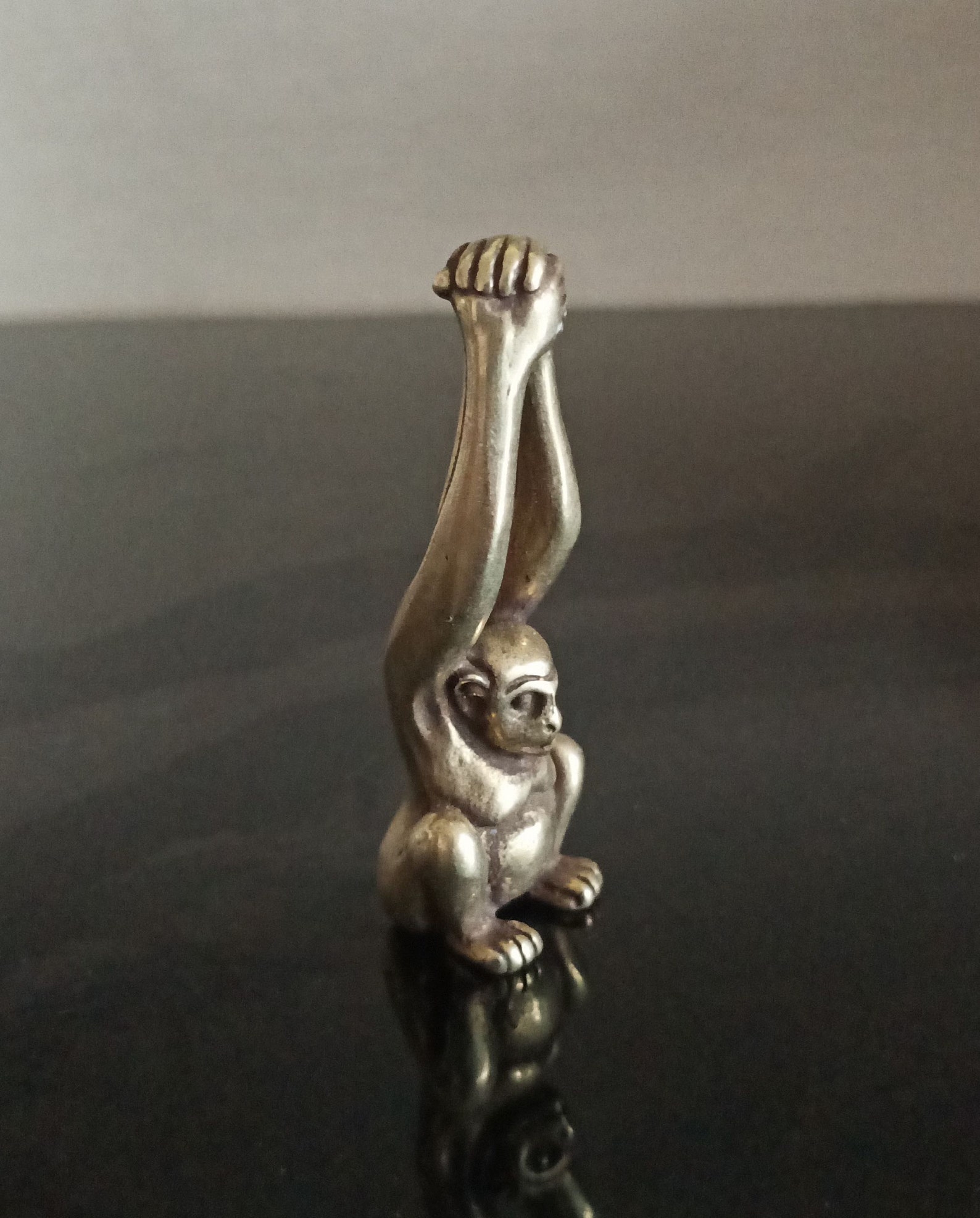 China Antique Bronze Hand-carved Monkey Statue Hanging Home | Etsy