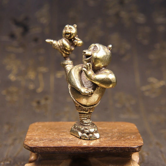 Golden Panda Statue
