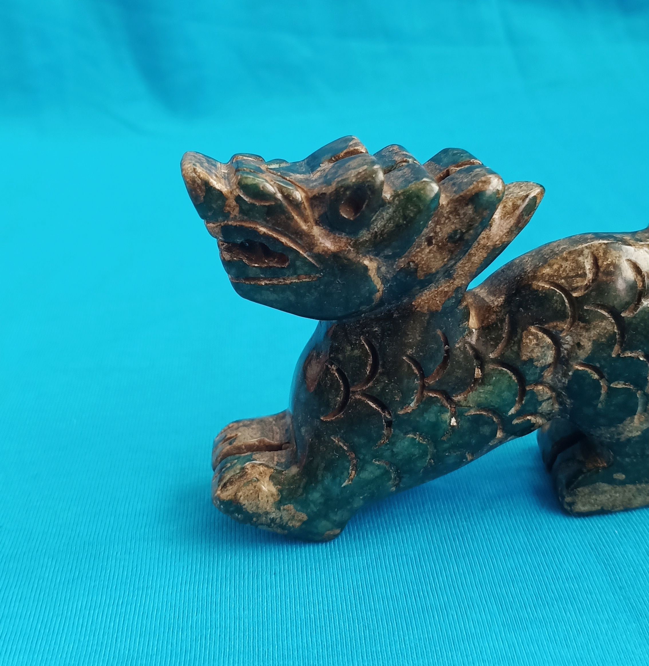 Vintage Chinese Jade Carved Dragon Statue A143 - Etsy UK