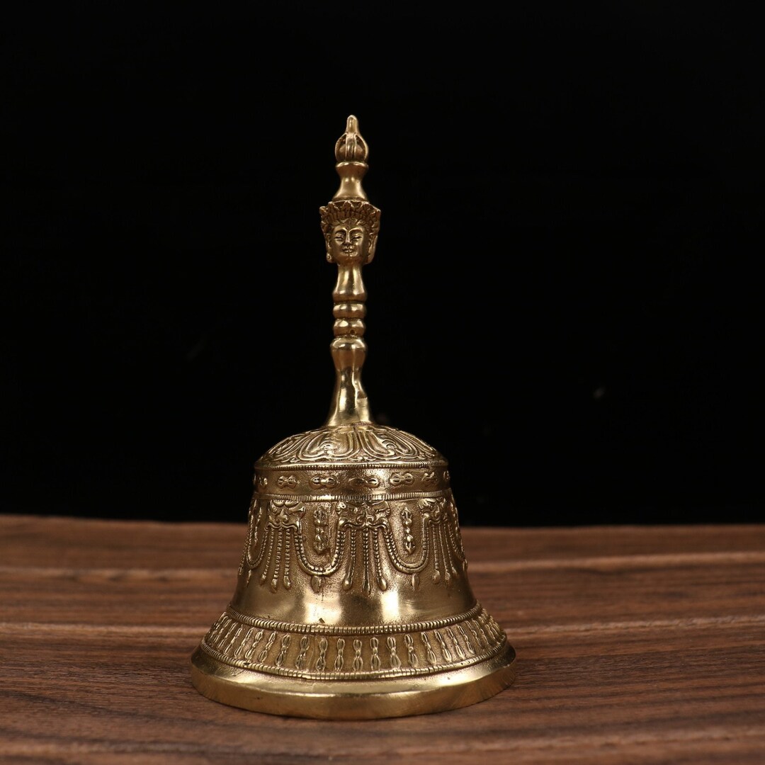 6.29-inch Pure Copper Vajra Bell Hand Bell Buddha Bell Copper Bell Home ...