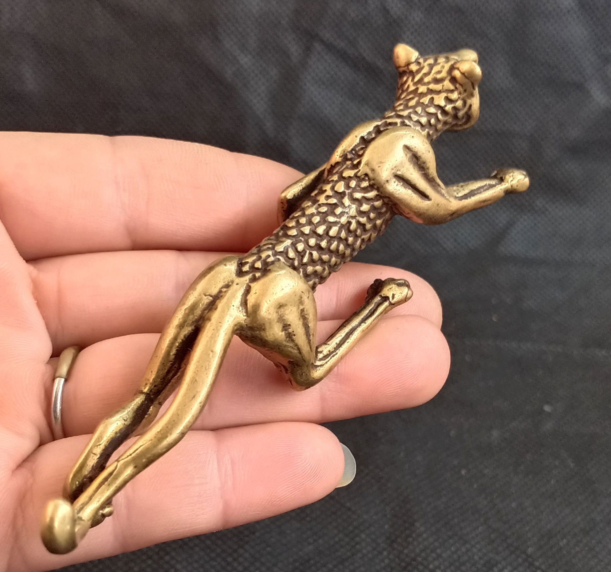 China Retro Brass Hand Carved Brass Leopard Statue Antique - Etsy UK
