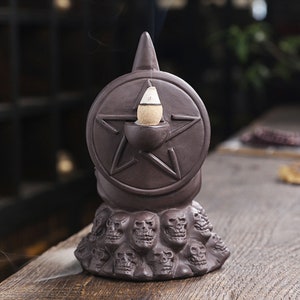 Handmade Yixing Purple Clay Skull Head Incense Burner/personality ...