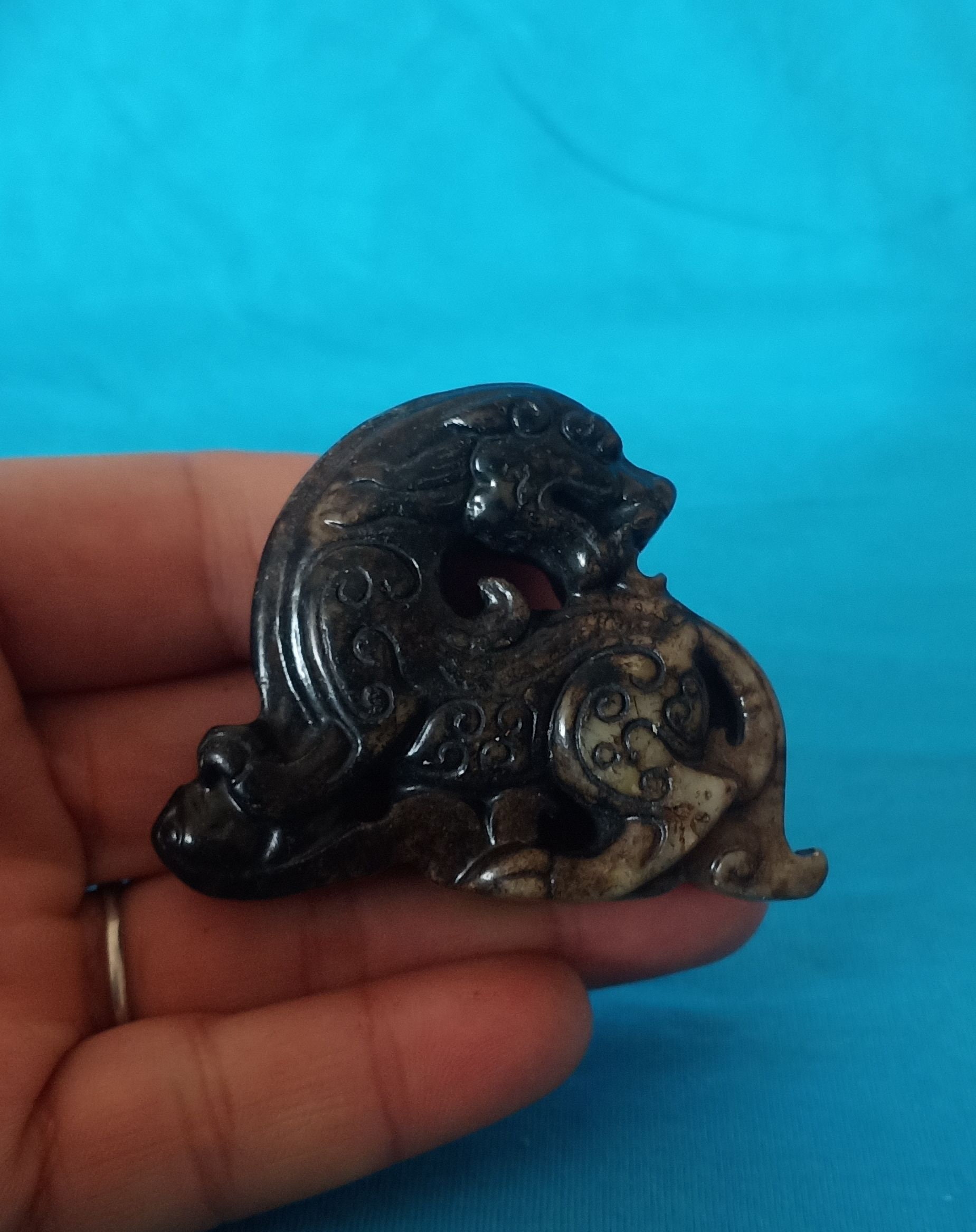 Vintage Chinese Jade Carved Dragon Statue A332 - Etsy