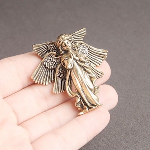 Solid Brass Seraph Tabletop Ornament/eros Cupid Craft Statue - Etsy