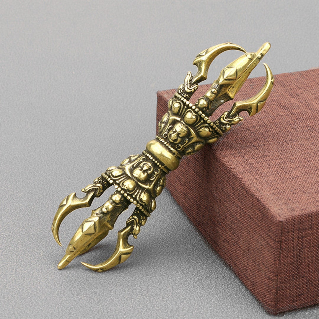 12.4cm Handmade Brass Vajra Ornament/nepal Pure Copper Vajra - Etsy