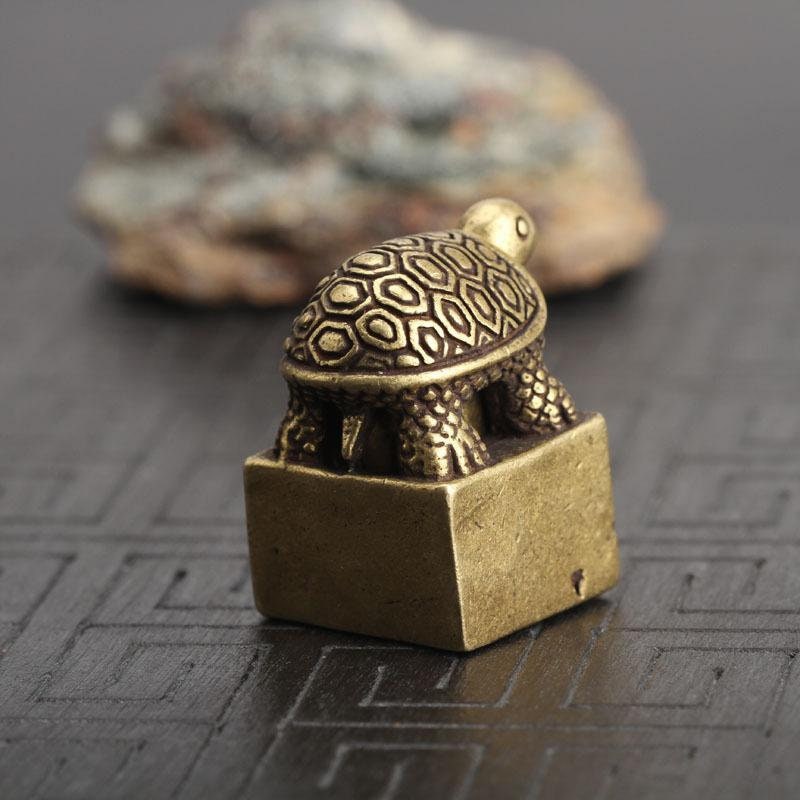 Handmade Pure Copper Tortoise Seal home Desktop Creative and - Etsy