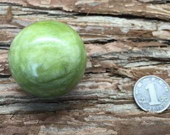 54mm Chinese Natural Jade Hand-carved Ball Aura Meditation - Etsy