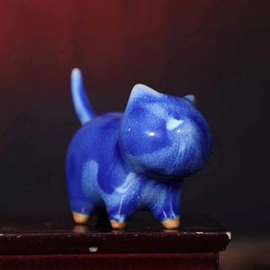 Handmade Ceramic Tea Pet Cute Cat Sculptures Home Tea Trays - Etsy