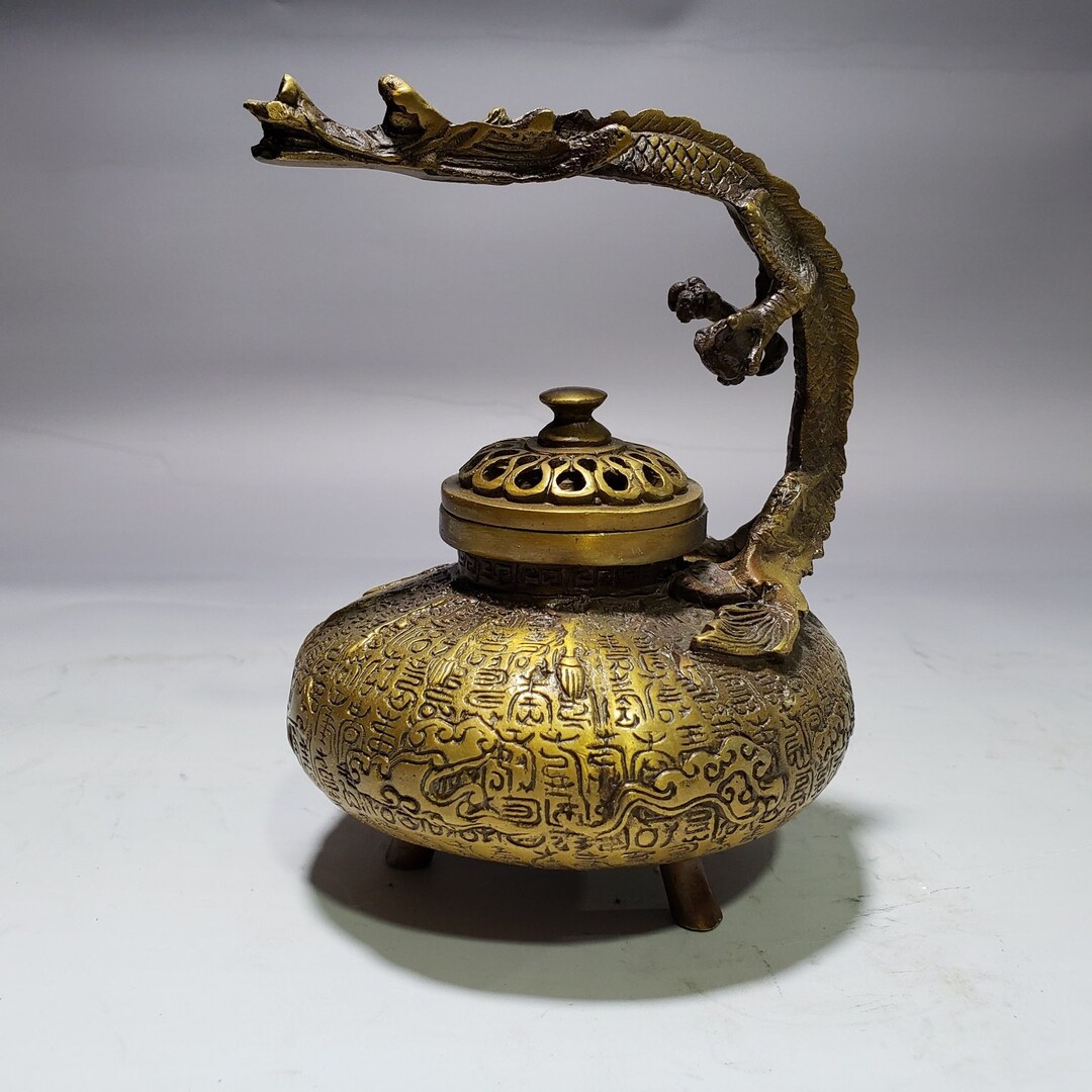 Pure Copper Dragon Teapot/wine Pot/water Pot/teapot/home Craft Ornament ...