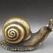6.37 Inch Handmade Pure Copper Snail Sculpture / Home Desktop - Etsy