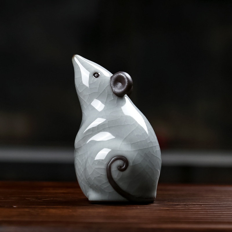 Escultura de ratón de dibujos animados de mascota de té de - Etsy México