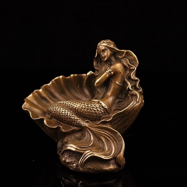 Mermaid Bronze Statue - Etsy