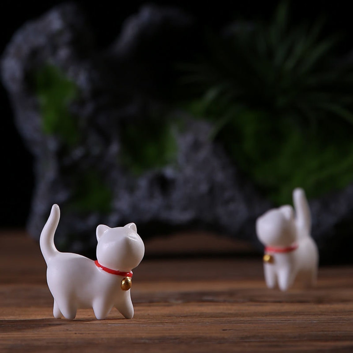 Handmade Ceramic Tea Pet Cute Cat Sculptures Home Tea Trays | Etsy