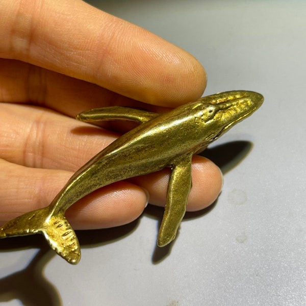 Brass Whale Sculpture - Etsy