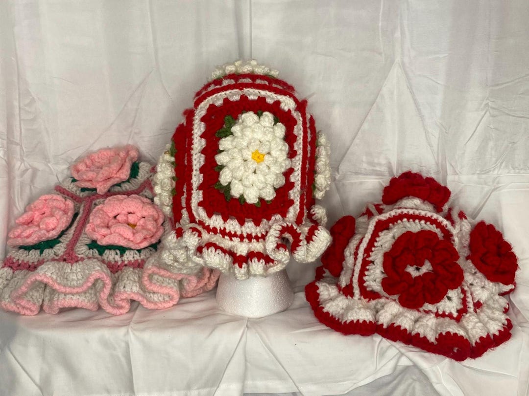 3D Flower Granny Square Hat - Etsy