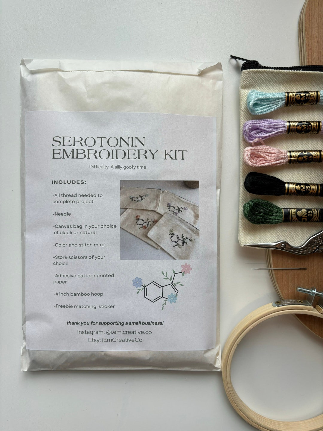 Serotonin DIY Embroidery Kit - Etsy