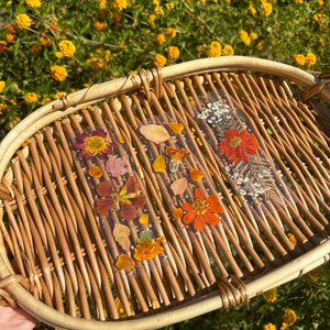 Floral Bookmarks - Etsy