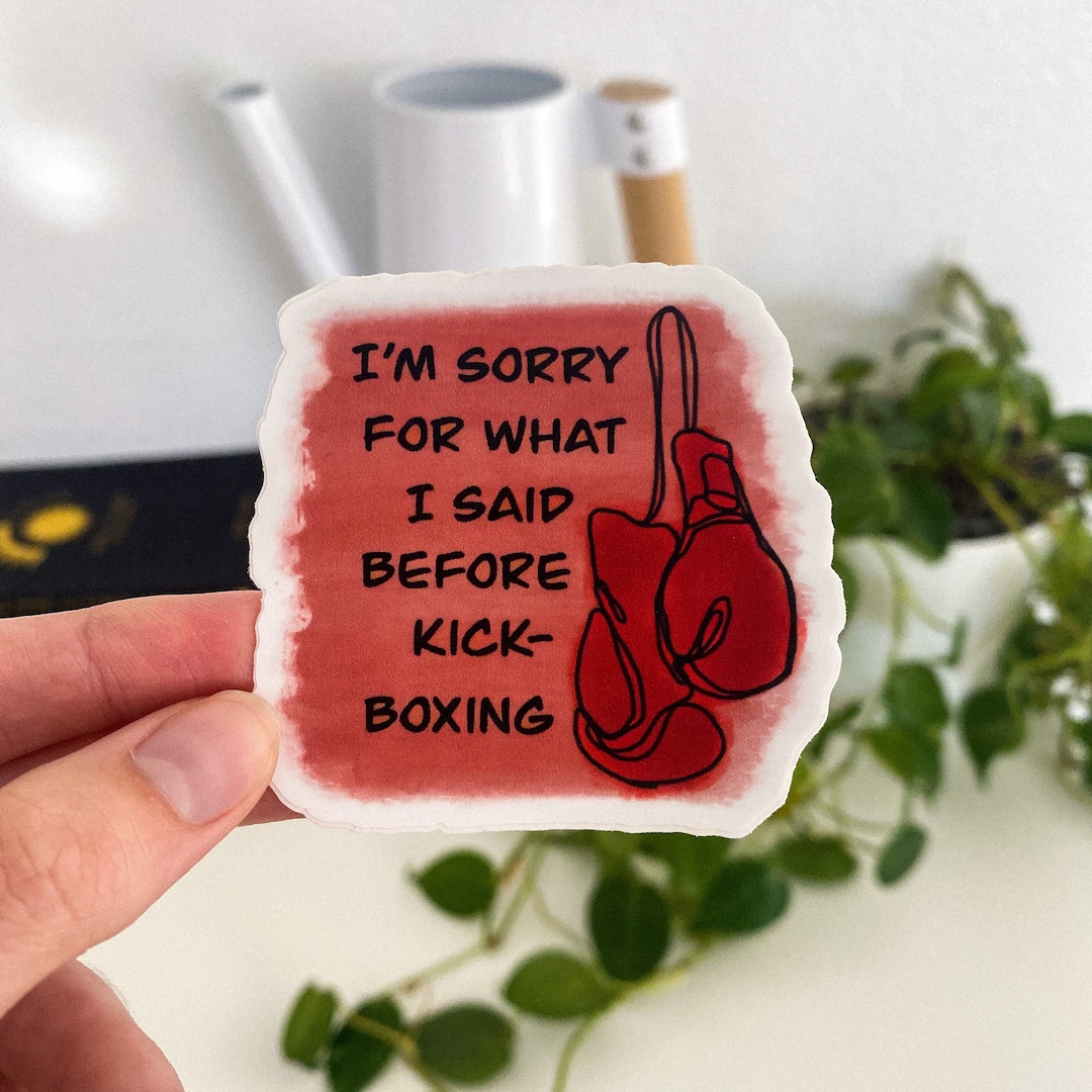 Kickboxing Vinyl Sticker - Etsy