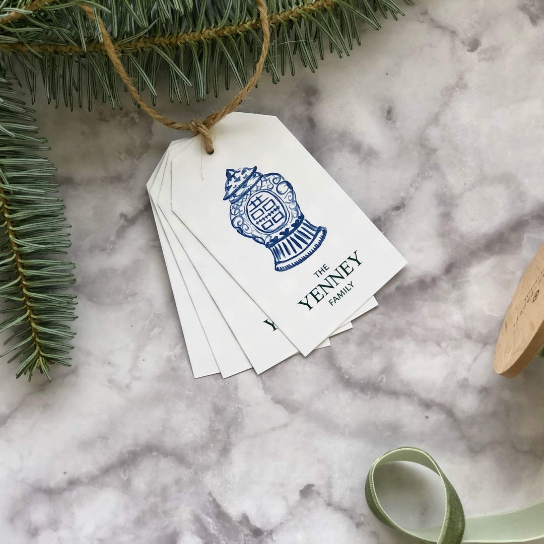 Ginger Jar Custom Gift Tags - Etsy