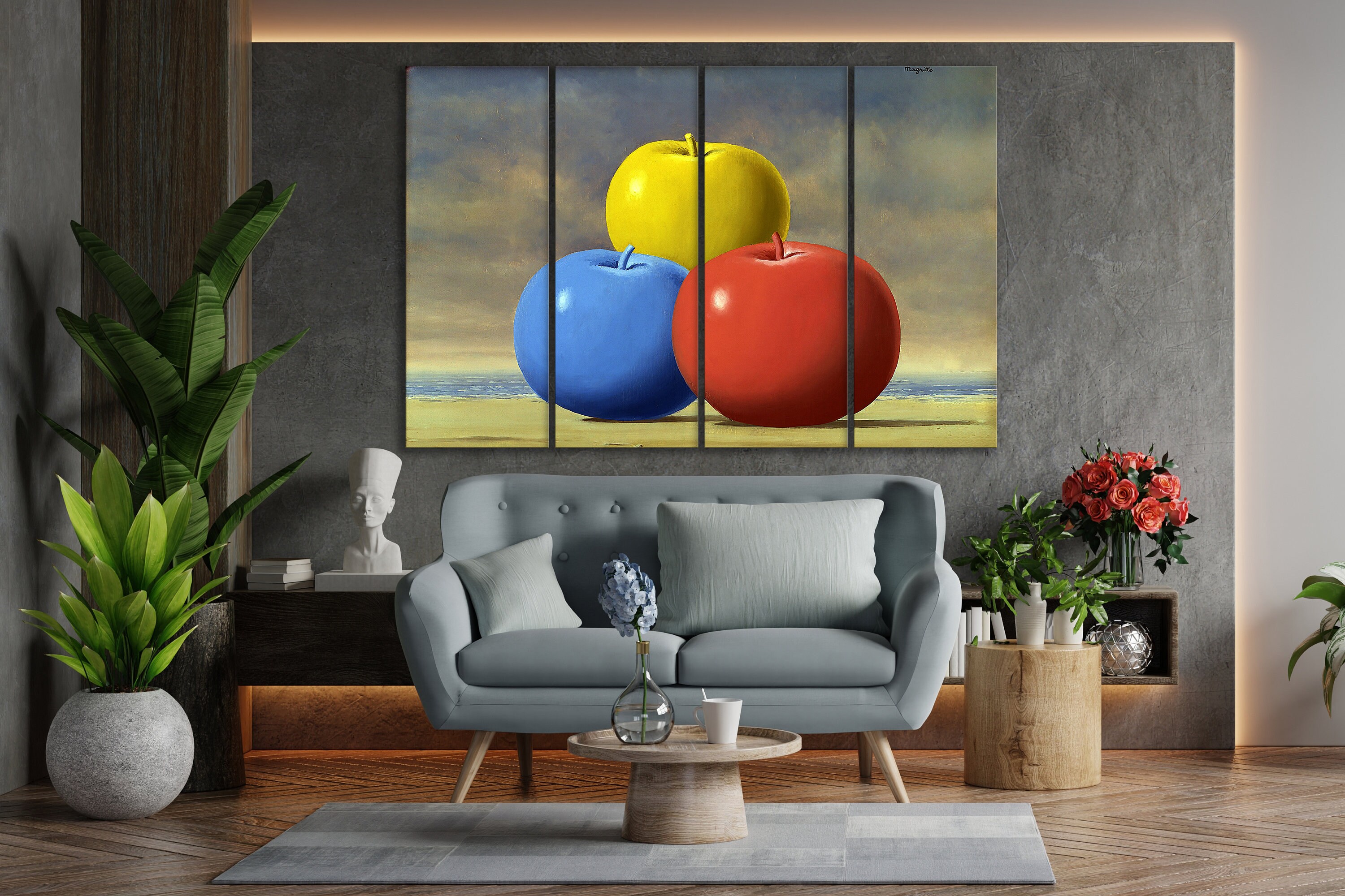 Prints Art & Collectibles Giclée Love Song Rene Magritte Canvas Print ...