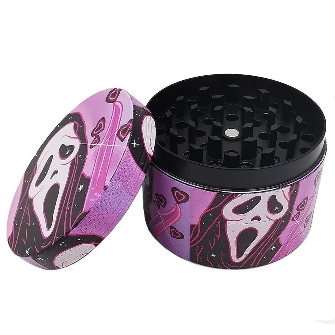 Pink Ghost Face Herb Grinder 50mm - Etsy