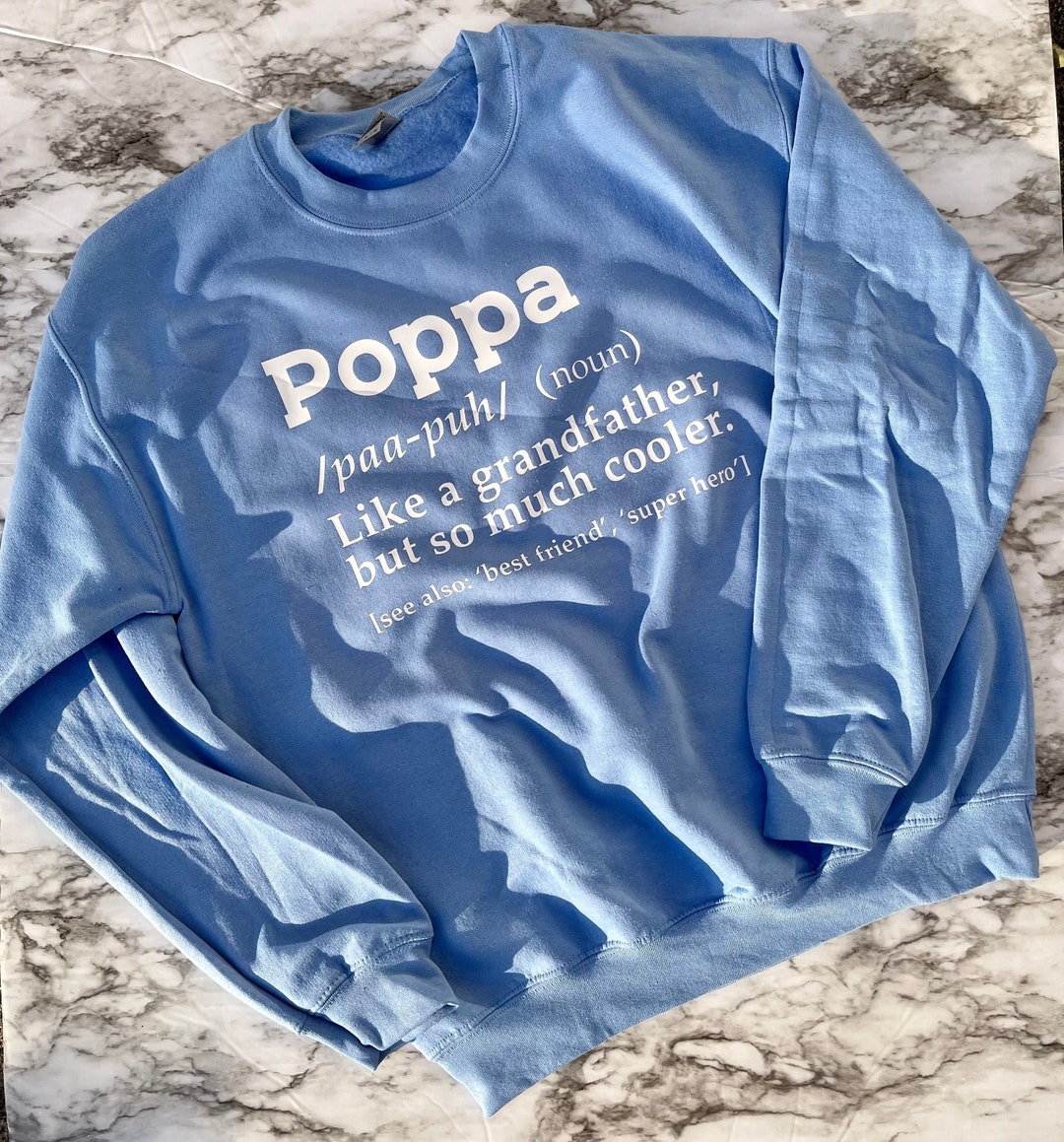 Poppa Definition Longsleeve Crewneck Mens Sweater/ Carolina Blue/ Like ...