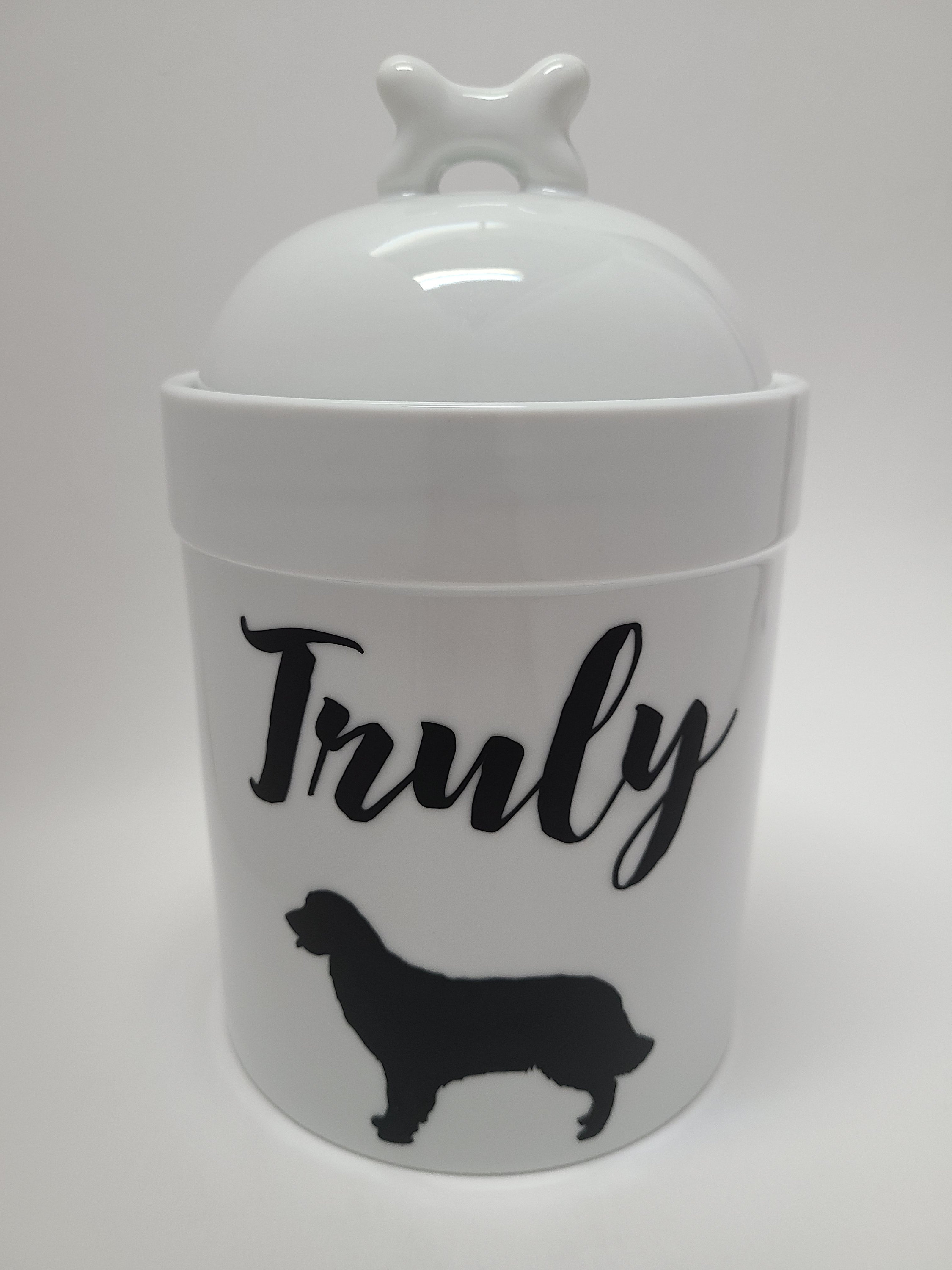 Personalized Dog Treat Jar Large Silhouette Treat Jar Dog | Etsy