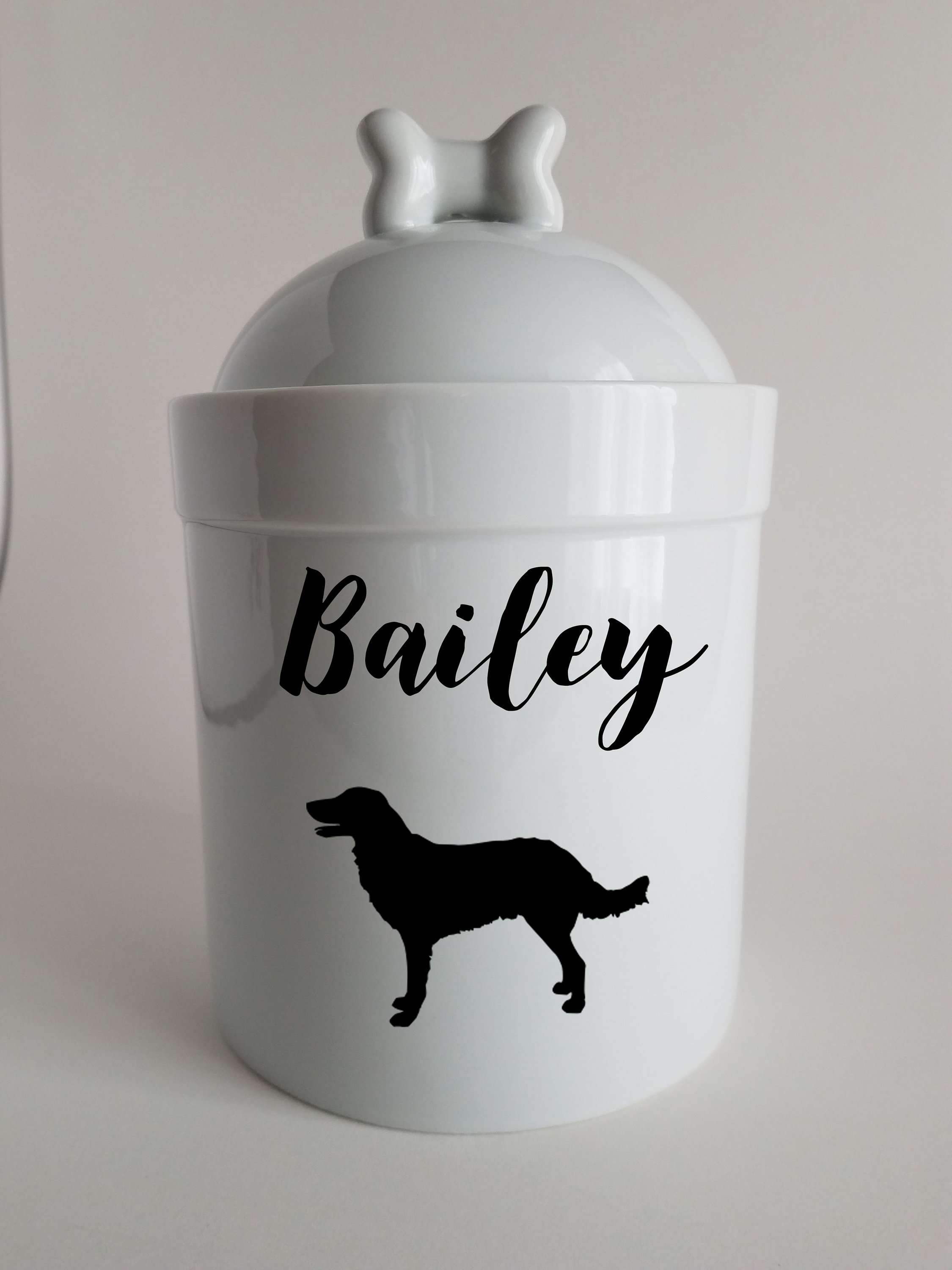 Personalized Dog Treat Jar Large Silhouette Treat Jar Dog | Etsy