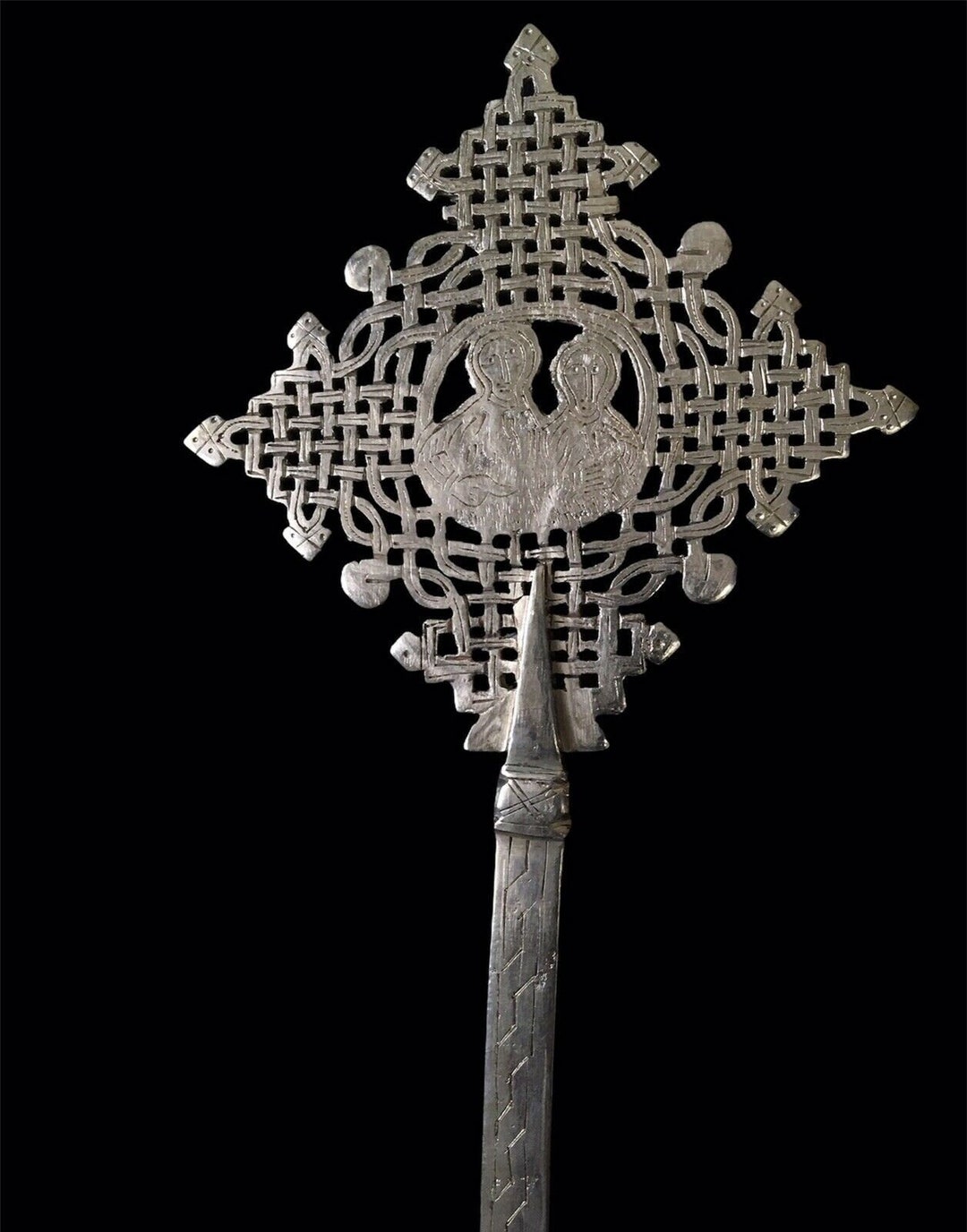 Authentic Ethiopian Coptic Processional Cross - Handcrafted Orthodox ...