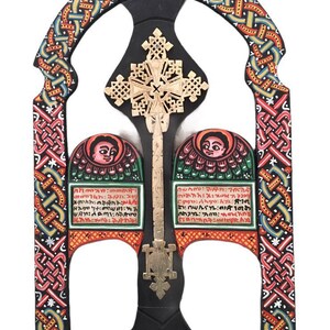 Ethiopian Orthodox Church Axum Icon - Handcrafted With Cross Painted ...