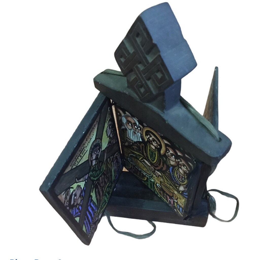 Ethiopian Orthodox Church Axum Icon - Handcrafted Biblical Painted Wood ...