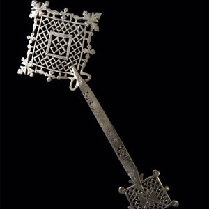 Handcrafted Ethiopian Coptic Processional Cross Authentic Orthodox ...