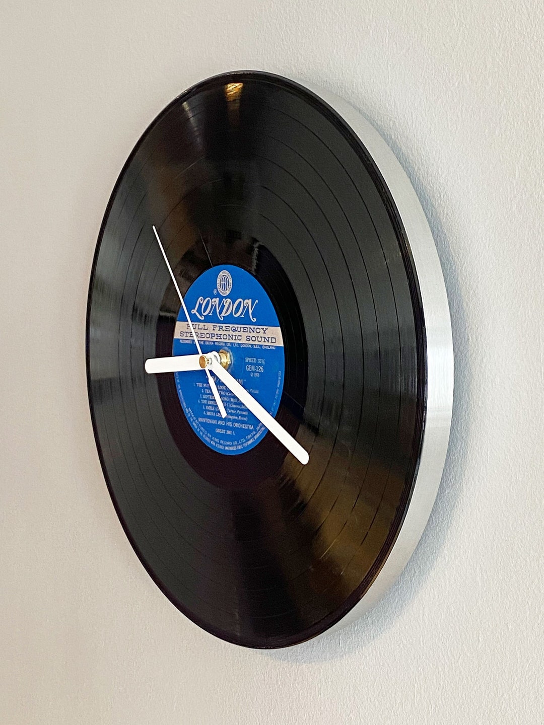 Original Vintage Turntable Platter Clock - LP Japanese 70s Record Clock ...