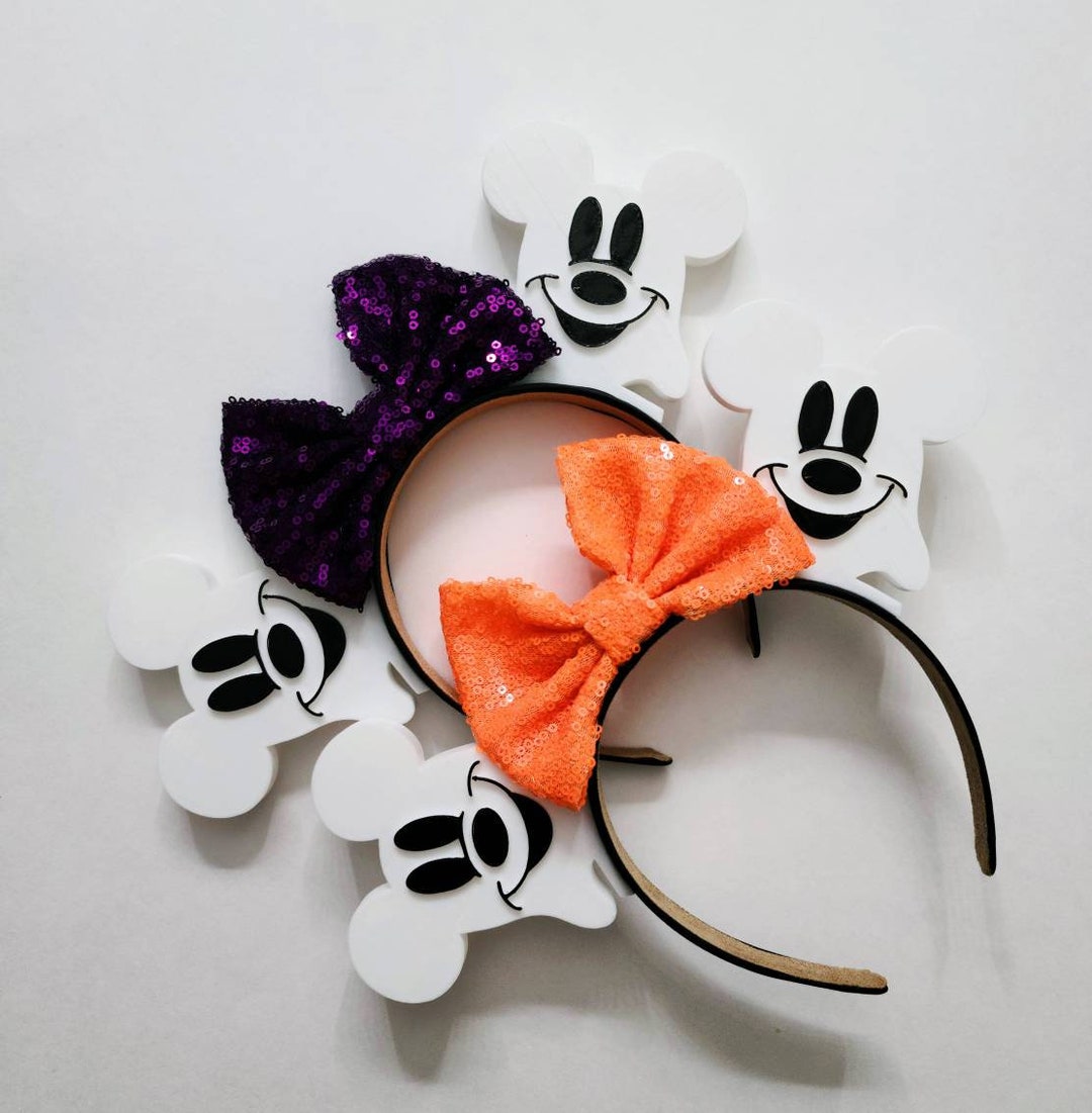 BOO ghost Halloween Ears Halloween 3D Mouse Ears - Etsy