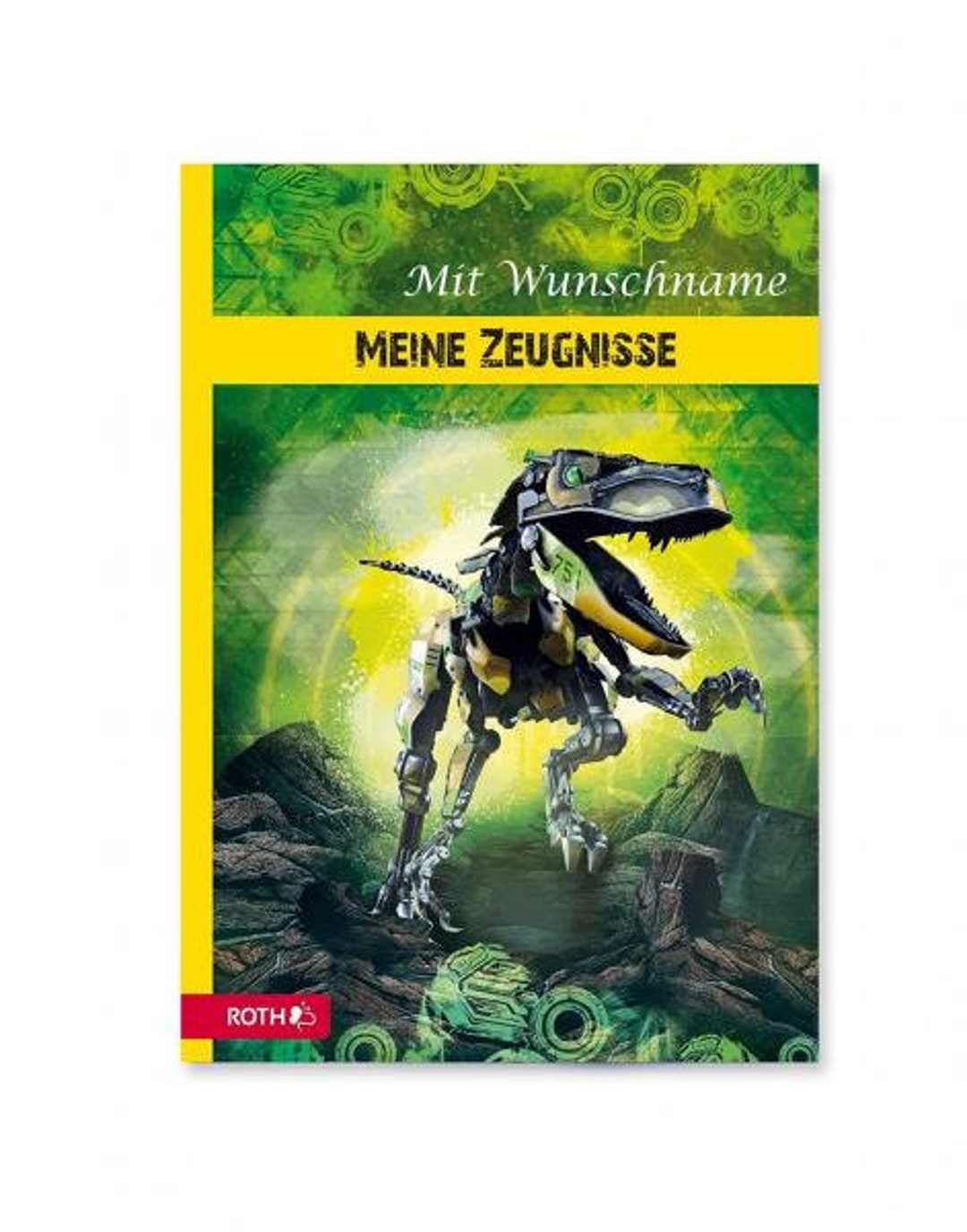 Certificate Folder With Engraving / robo T-rex / Padded Cover / With 10 ...