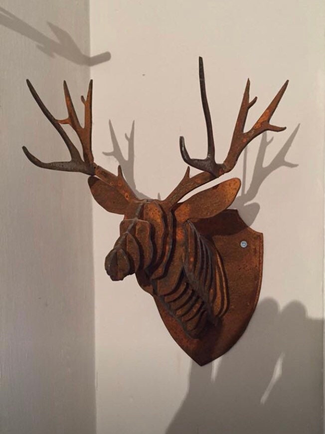 Metal Stag Head - Etsy