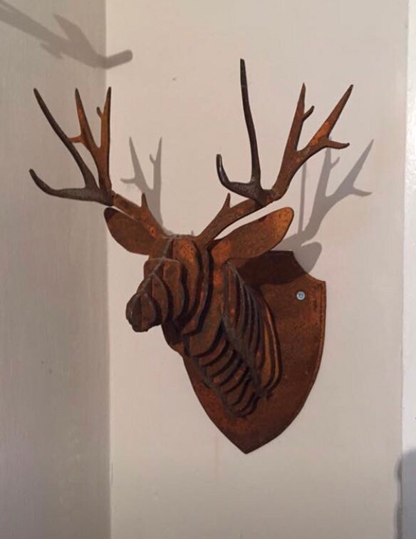 Metal Stag Head - Etsy