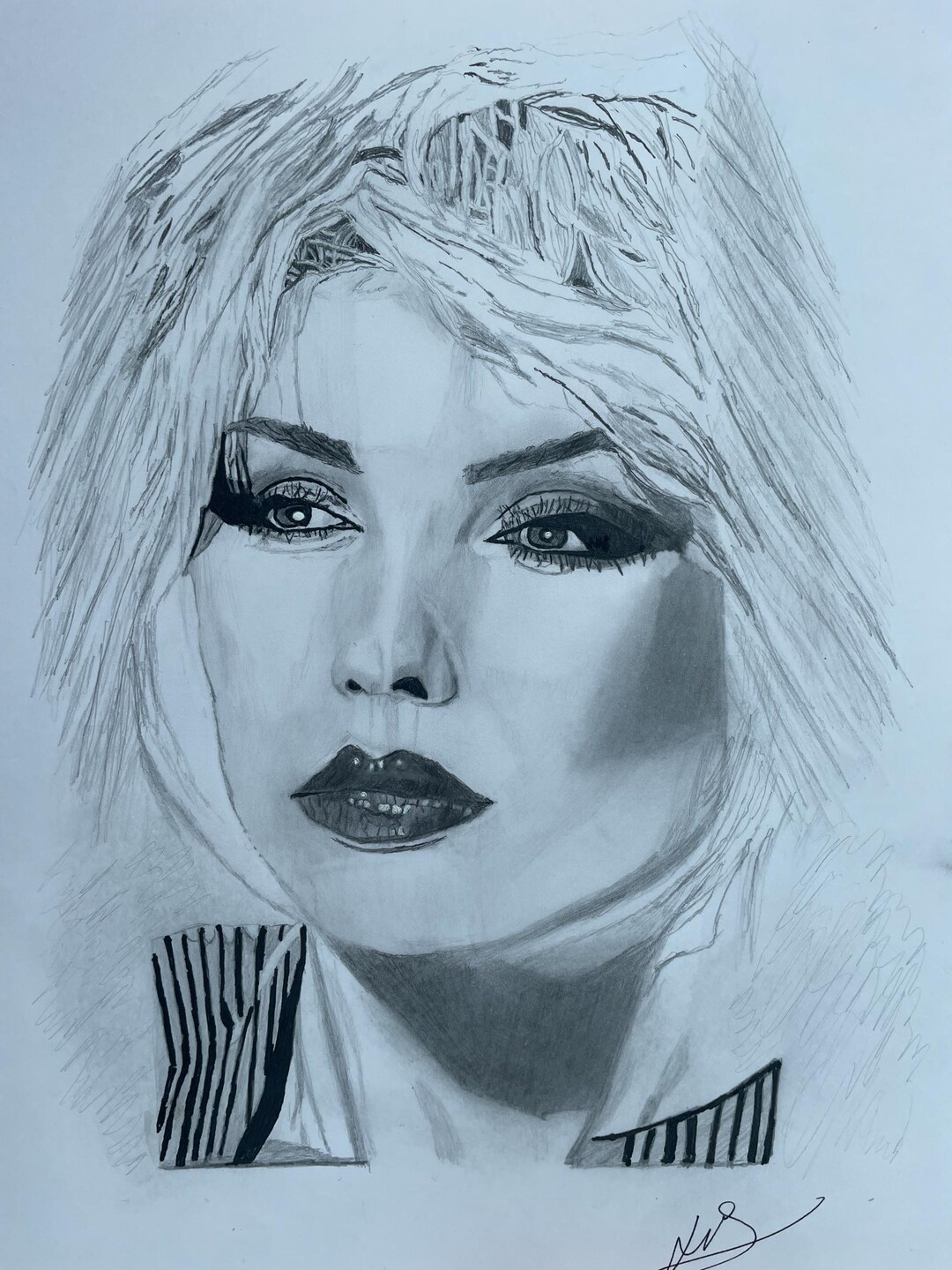 Blondie. Debbie Harry. A4 Size Original Drawing Portrait. Rock Star ...