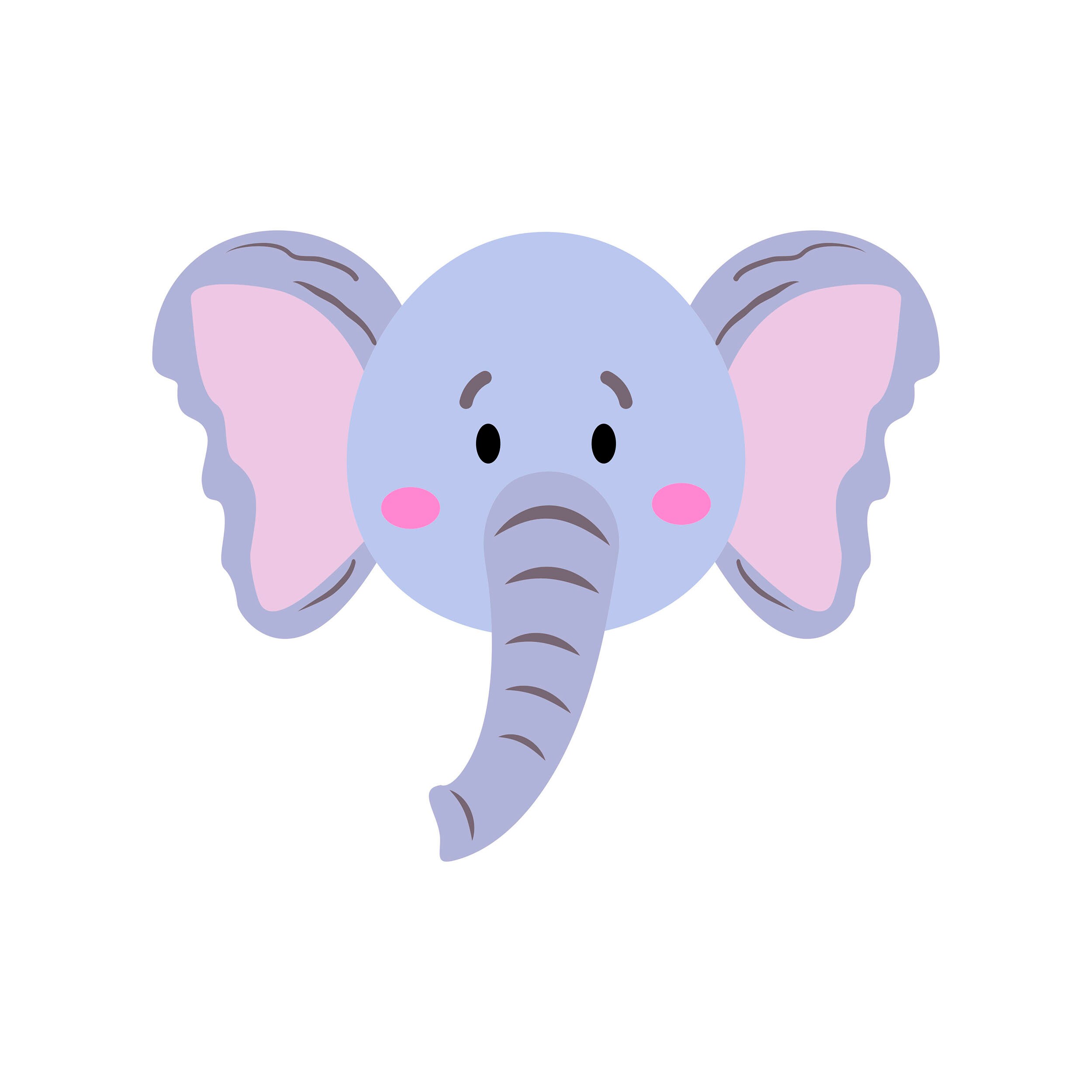 Printable Animal Heads Clip Art Animal Face Clip Scandinavian - Etsy UK