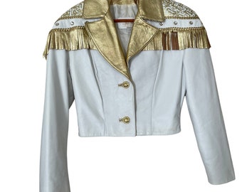 Vintage 80's Julian K Soft Leather Jacket and Skirt Set Grommets See ...